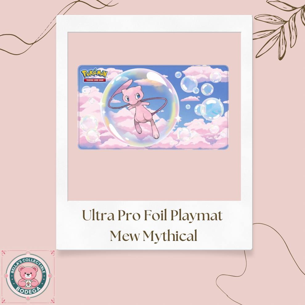 Ultra Pro Foil Playmat: Pokemon - Mew Mythical (PREORDER) – Bella’s Bodega